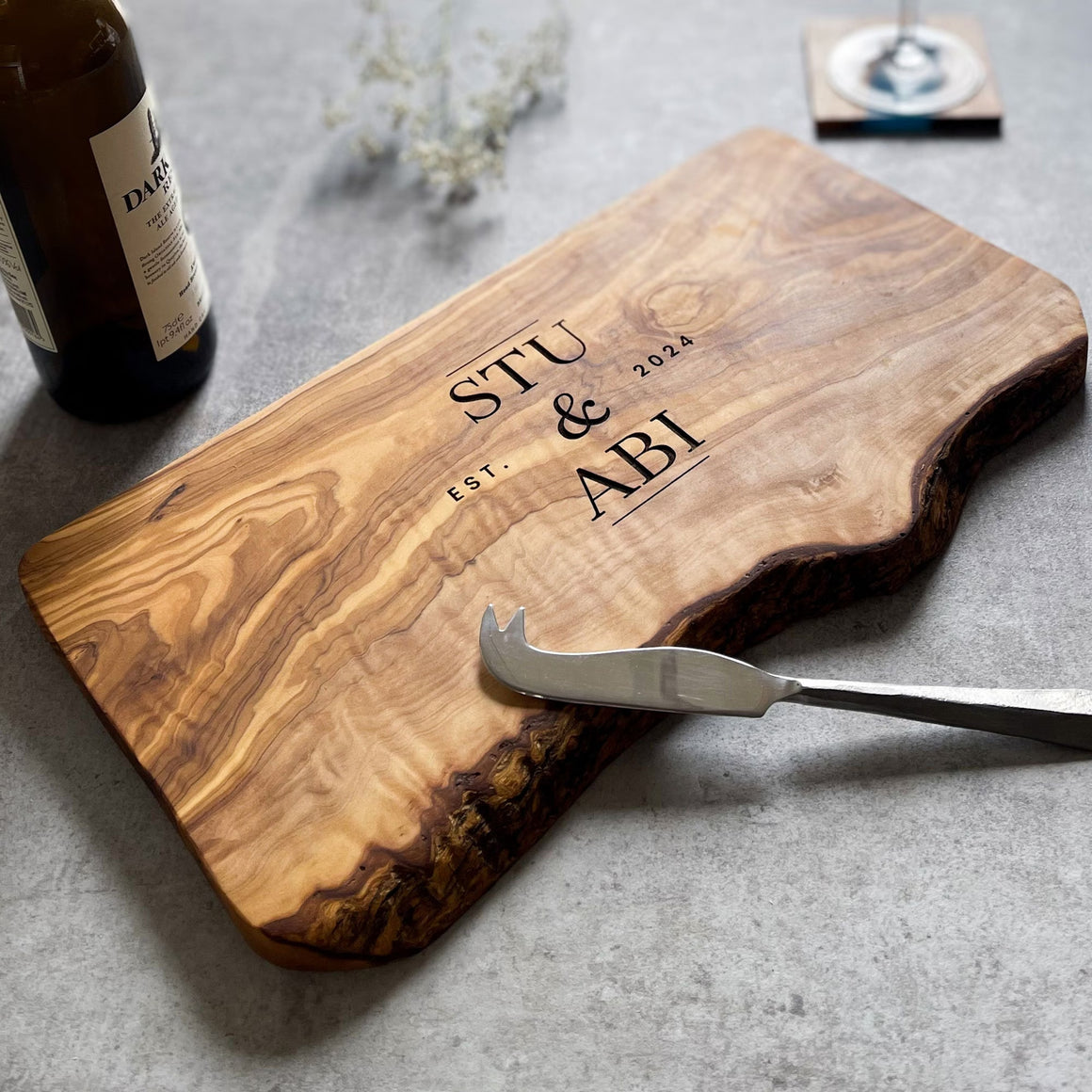 Personalised Olive Wood Boards | Custom Chopping & Cheese Gifts – The ...
