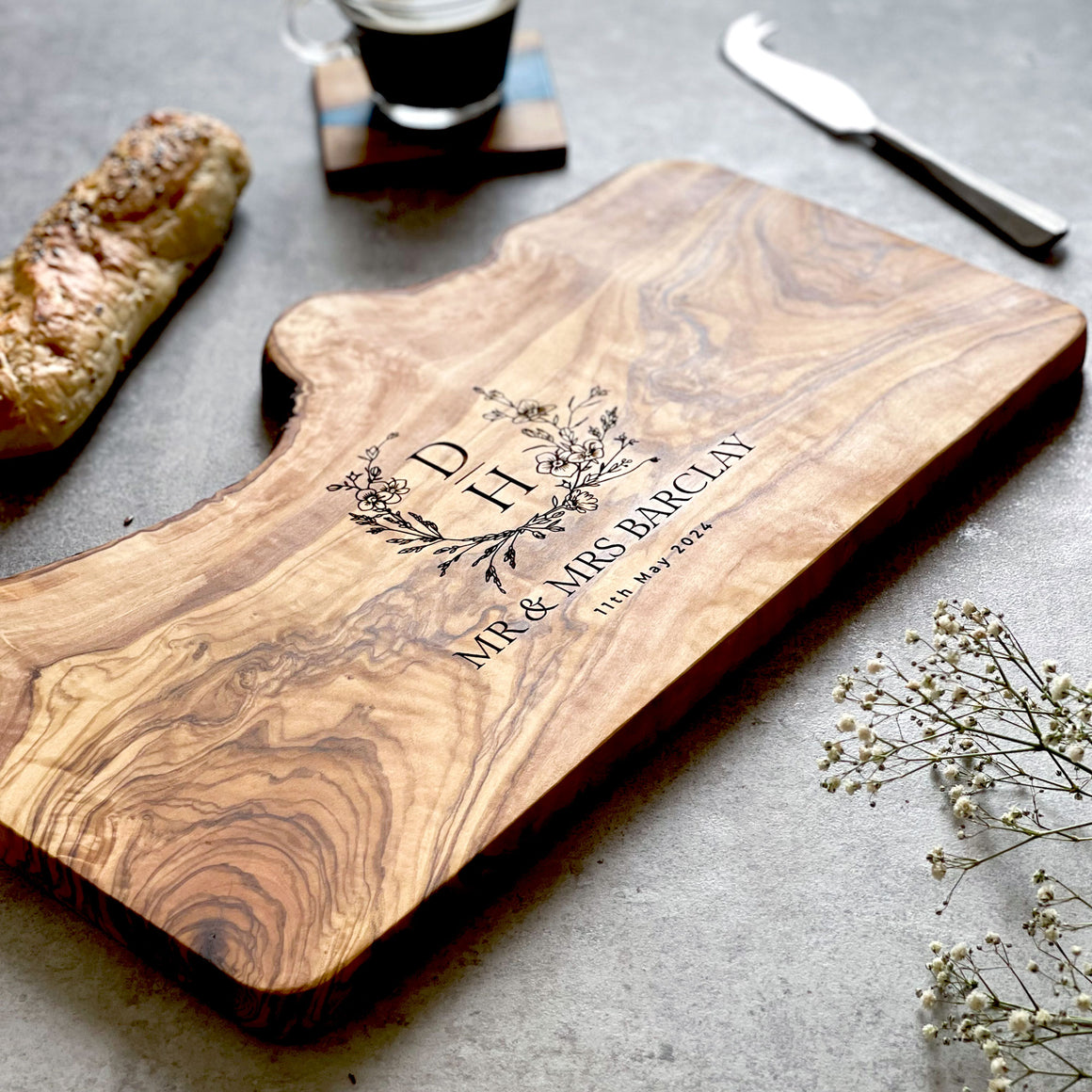 Personalised Olive Wood Boards | Custom Chopping & Cheese Gifts – The ...